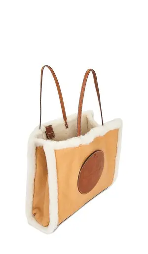 Tory Burch Ella Shearling Tote