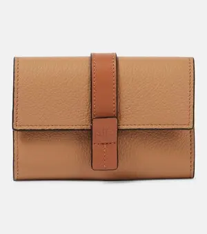 Loewe Anagram Leather Wallet - Brown