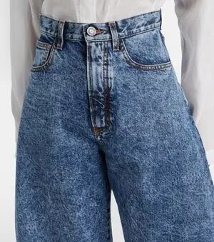 Alaïa High-rise Barrel-leg Jeans