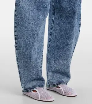 Alaïa High-rise Barrel-leg Jeans