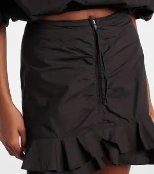 MARANT ETOILE Brenea Ruffled Cotton Miniskirt