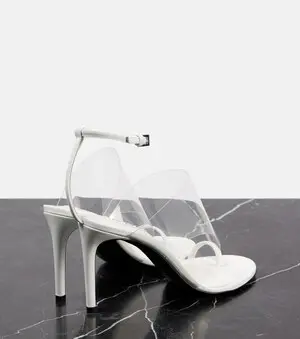 Alaïa Plexi 90 Leather & Pu Sandals
