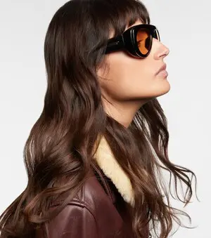 Bottega Veneta Flat-top Aviator Sunglasses