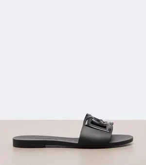 Dolce & Gabbana Dg Cutout Slides - Black