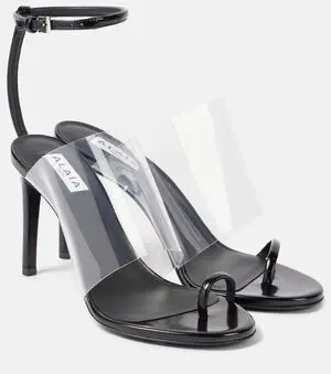 Alaïa Plexi 90 Leather & Pu Sandals