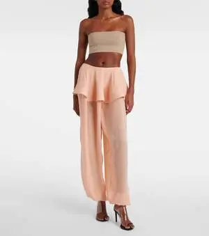 Alaïa Plexi 90 Leather & Pu Sandals