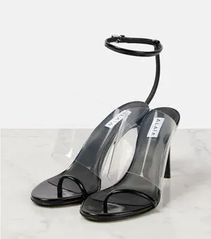 Alaïa Plexi 90 Leather & Pu Sandals