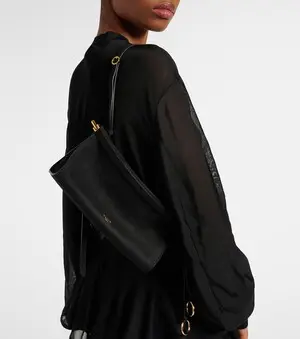Alaïa Le Click East West Shoulder Bag - Black