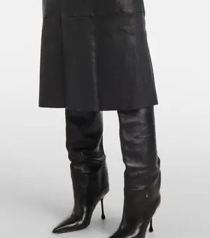 JOSEPH Kosma Leather Midi Dress