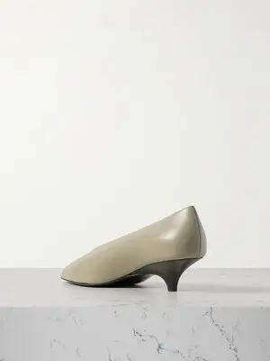 Loro Piana Rebecca Leather Pumps - Green