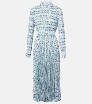Tory Burch Printed Twill Midi Shirt Dress