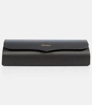 Cartier Premiere De Oval Sunglasses - Brown