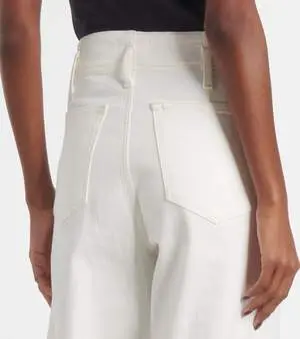 FRAME The Seamed Wide High-rise Pants