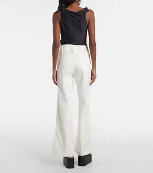 FRAME The Seamed Wide High-rise Pants