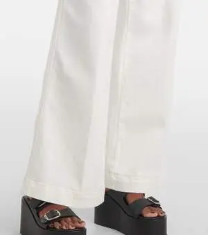 FRAME The Seamed Wide High-rise Pants