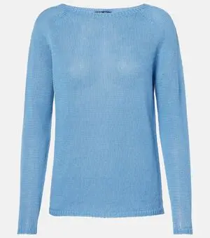 Max Mara Giulino Linen Sweater - Blue