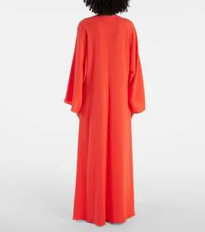 Max Mara Lillo" Cady Maxi Dress - Red