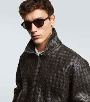 Bottega Veneta Round Frame Sunglasses - Black
