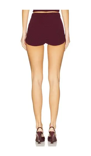 Majorelle Evaline Knit Shorts - Burgundy