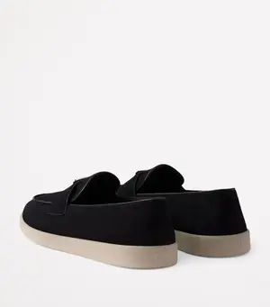 Prada Suede Loafers - Black