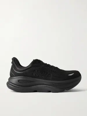 Hoka One One Hoka Bondi 9 Rubber-trimmed Mesh Sneakers - Black