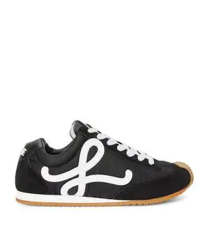 Loewe Leather Ballet Runner 2.0 Sneakers - Black
