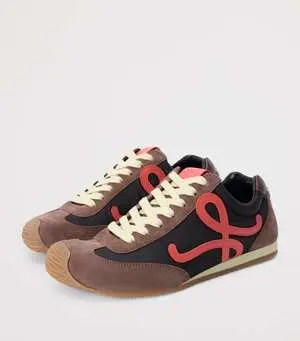 Loewe Leather Ballet Runner 2.0 Sneakers - Brown