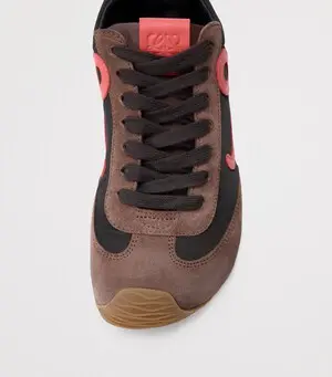 Loewe Leather Ballet Runner 2.0 Sneakers - Brown