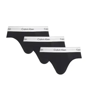 Calvin Klein Cotton Stretch Icon Hip Briefs - Black