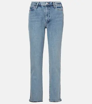 FRAME The Borrowed Straight Jeans - Blue
