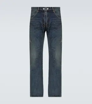 Undercover Painter Straight Leg Jeans - Blue