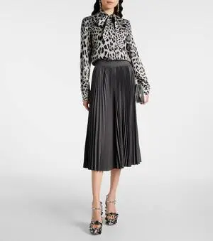 Dolce & Gabbana Pleated Midi Skirt