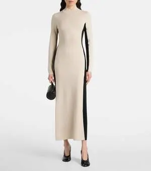 JOSEPH Knitted Wool And Silk Maxi Dress