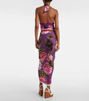 Dolce & Gabbana Floral Cotton Beach Cover-up