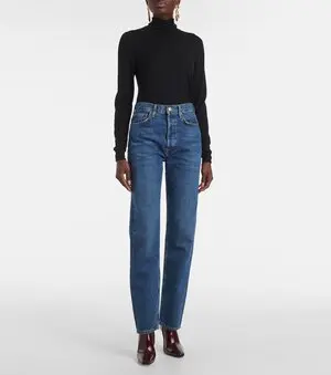 AGOLDE 90's Pinch Waist Long High-rise Straight Jeans