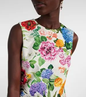 Dolce & Gabbana Floral Cotton Mini Dress
