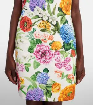 Dolce & Gabbana Floral Cotton Mini Dress