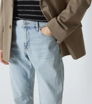 FRAME L'homme Slim Jeans In Light Wash Denim - Blue