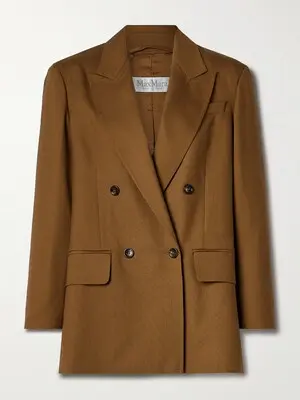 Max Mara Palanca Double-breasted Wool-blend Blazer