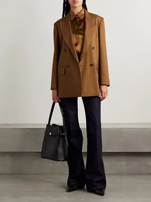 Max Mara Palanca Double-breasted Wool-blend Blazer
