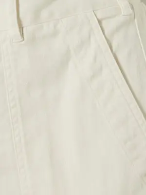 JAMES PERSE Herringbone Cotton-blend Cargo Trousers