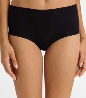 Hanro Invisible Cotton Maxi Briefs - Black