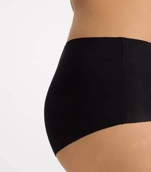 Hanro Invisible Cotton Maxi Briefs - Black
