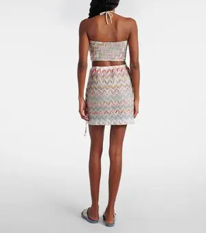 Missoni Zigzag Lame Halter Top - Multicoloured