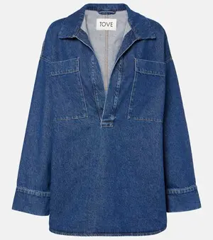 Tove Sonny Denim Blouse - Blue