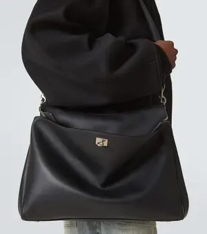 Balenciaga Rodeo Leather Messenger Bag