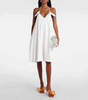 GIANVITO ROSSI Suede And Mesh Mules - Orange