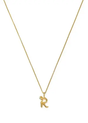 MISSOMA Initial R 18kt Vermeil Pendant Necklace - Gold