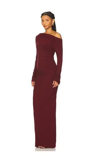 SNDYS. X Revolve One-shoulder Maxi Dress - Cherry