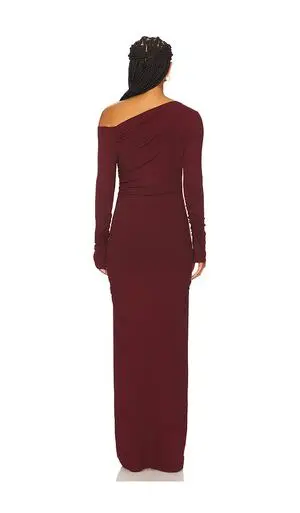 SNDYS. X Revolve One-shoulder Maxi Dress - Cherry